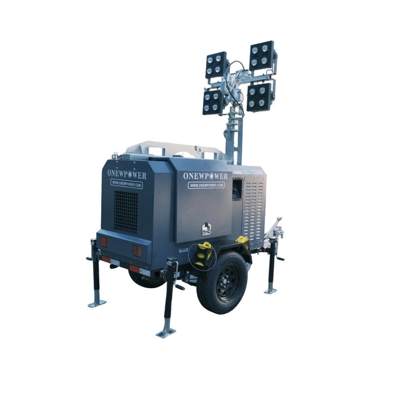 China Heavy Duty Mobile Light Tower Generator for Construction and ...